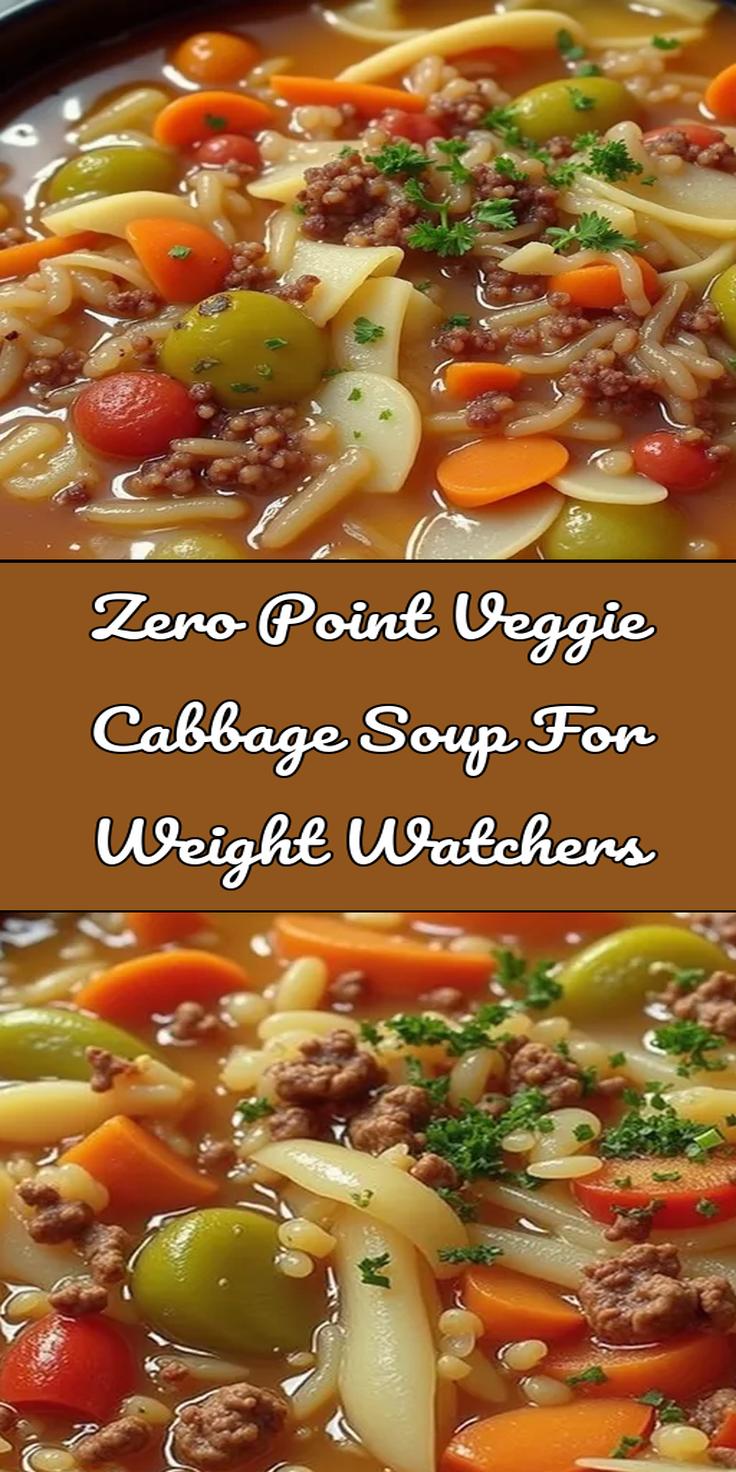 Transform Your Meals with Zero Point Veggie Cabbage Soup for Weight ...